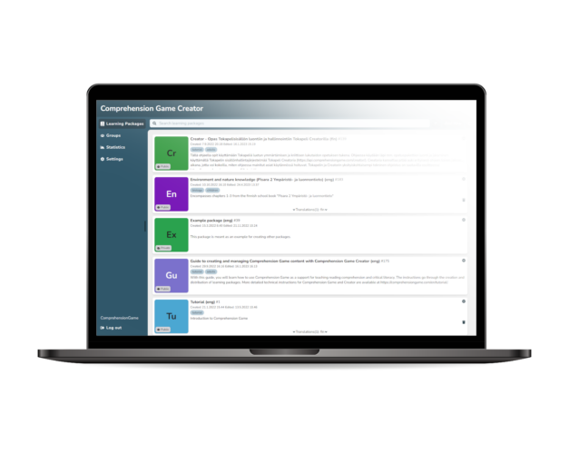 Home - Comprehension Game